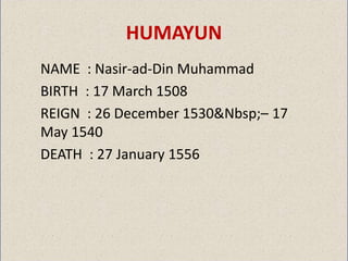 Mughal emperors | PPTX