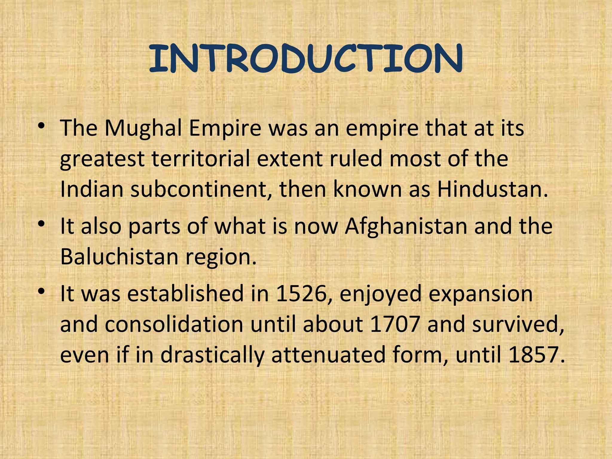 Mughal Empire | PPT