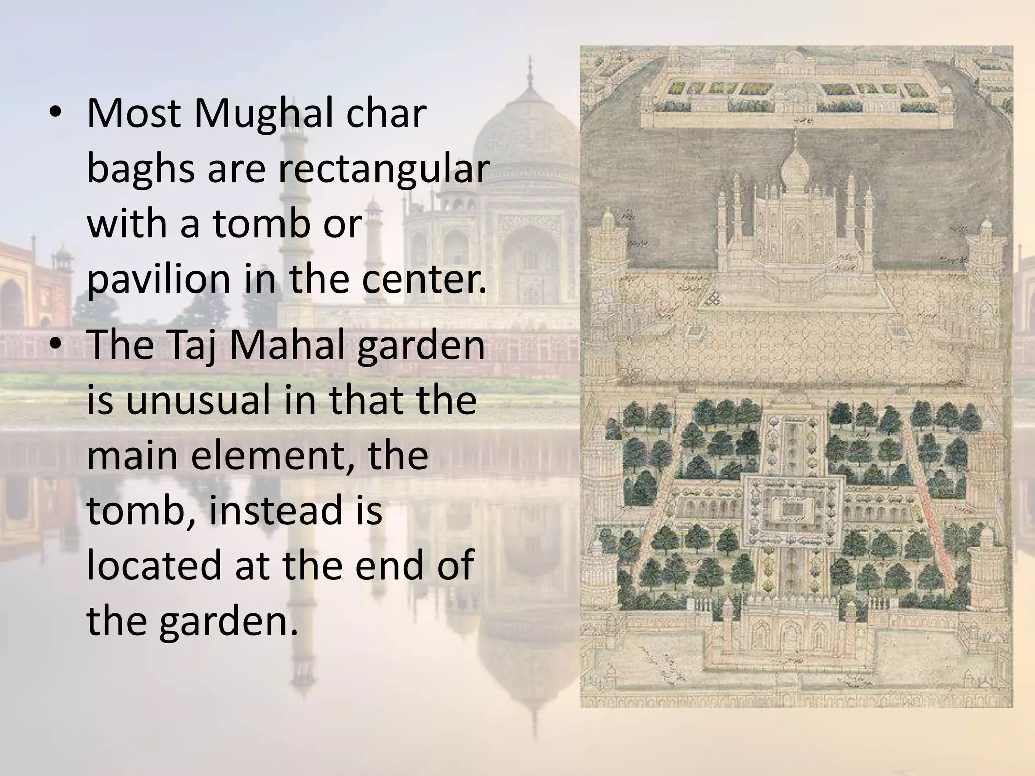 Mughal gardens architecture | PPTX