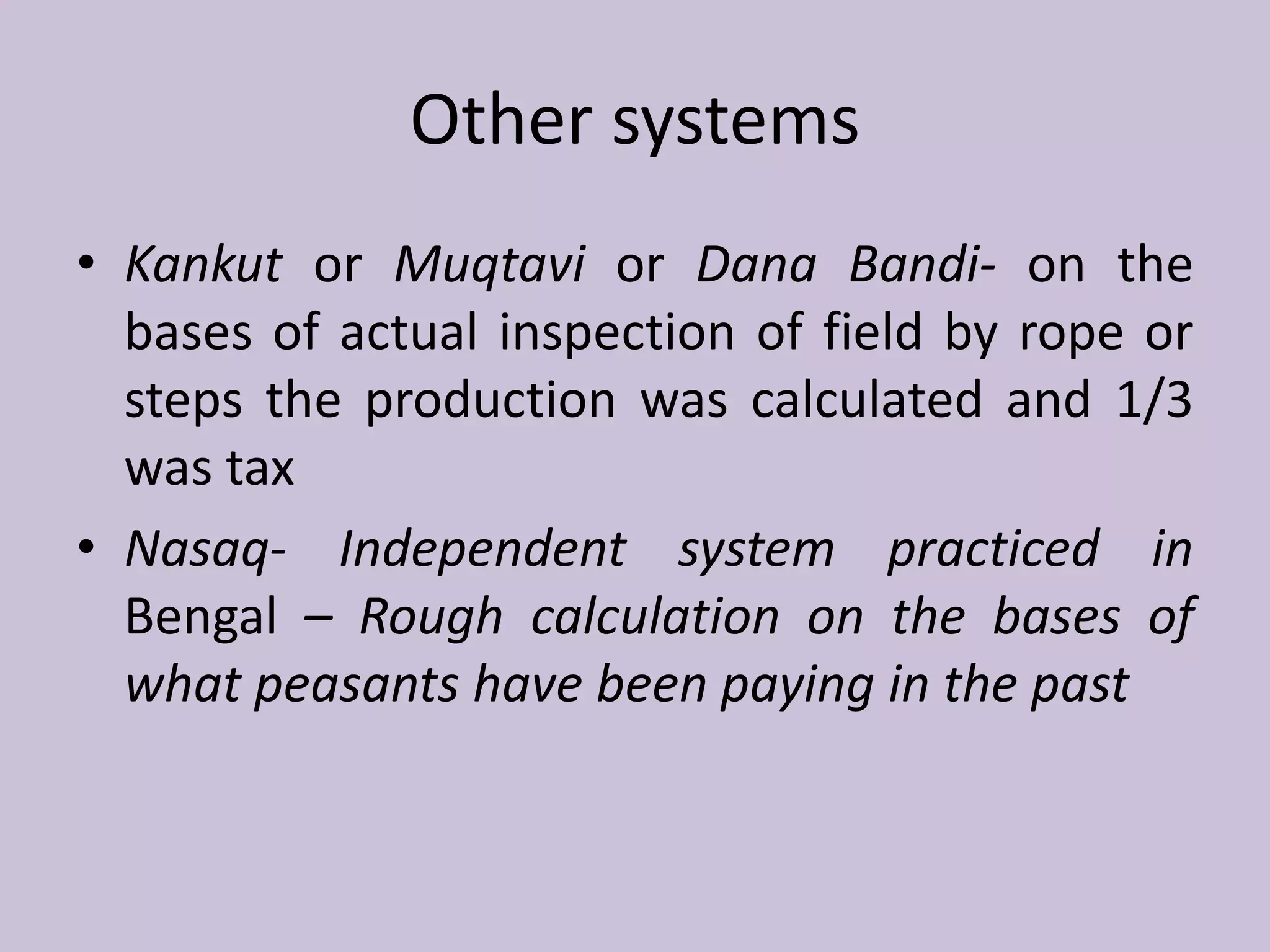 Mughal land Revenue System | PPTX