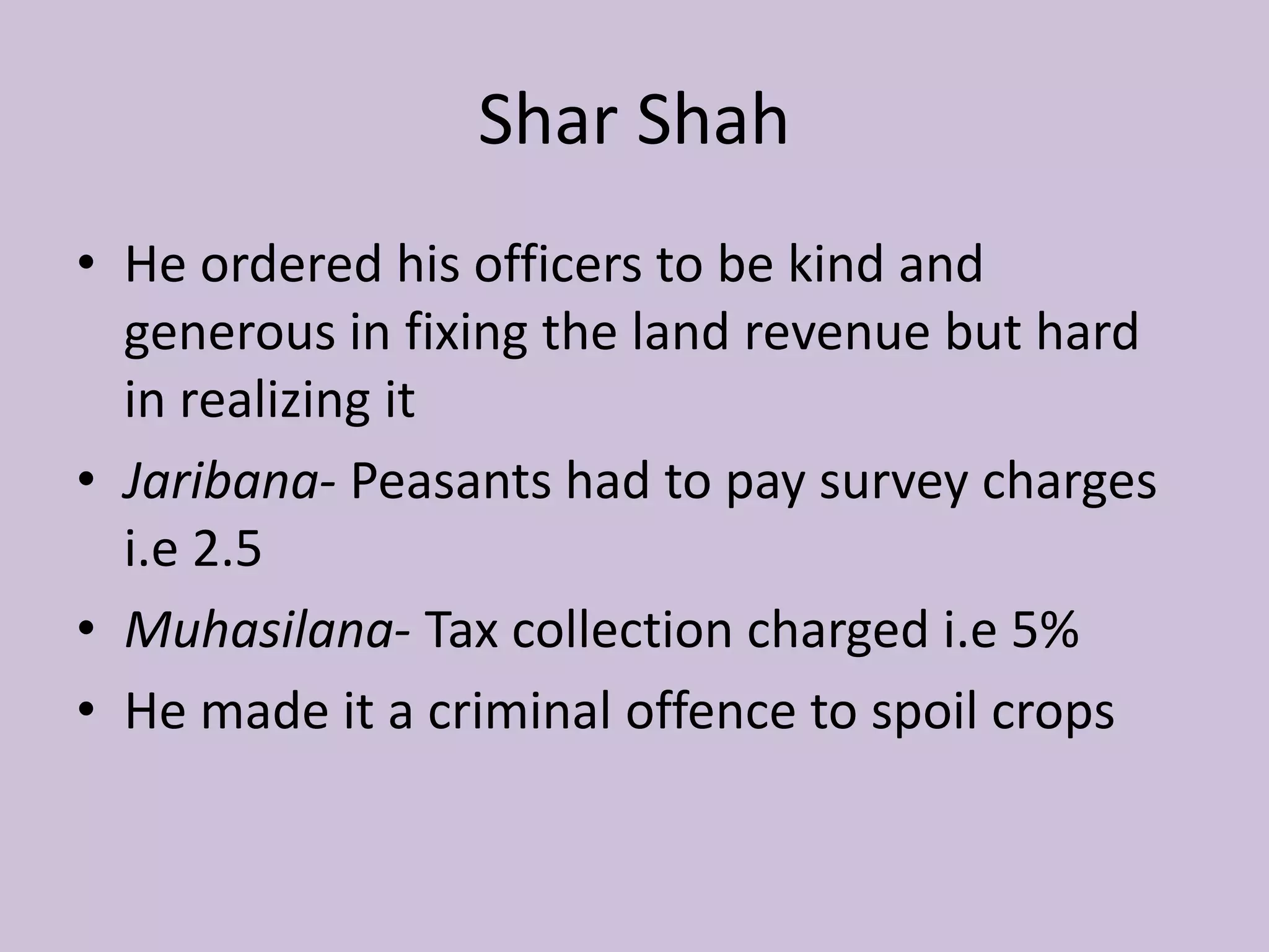 Mughal land Revenue System | PPTX
