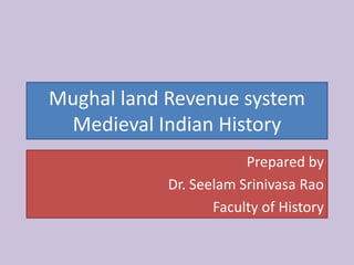 Mughal land Revenue System | PPTX