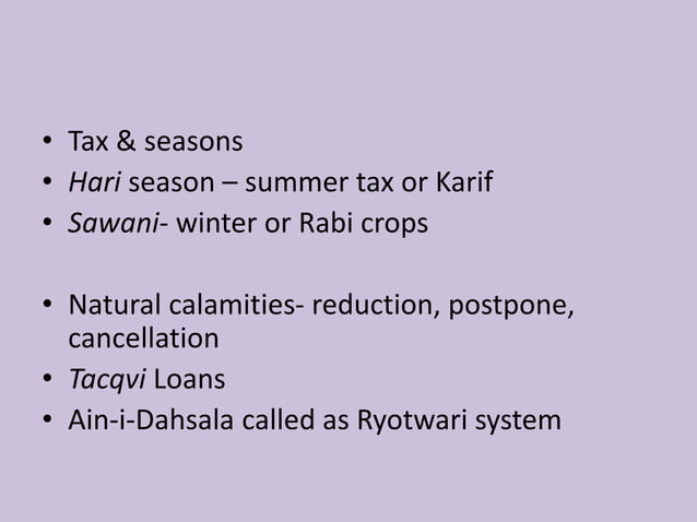 Mughal land Revenue System | PPTX | Islam | Religion & Spirituality