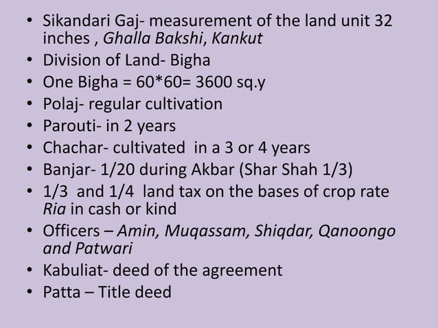 Mughal land Revenue System | PPTX | Islam | Religion & Spirituality