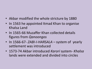 Mughal land Revenue System | PPTX