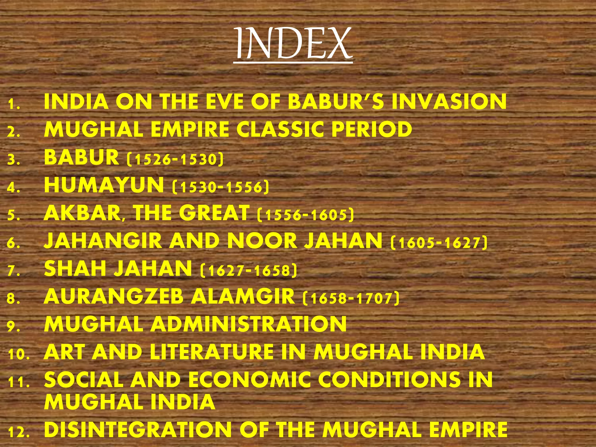 The Mughal Period | PPTX