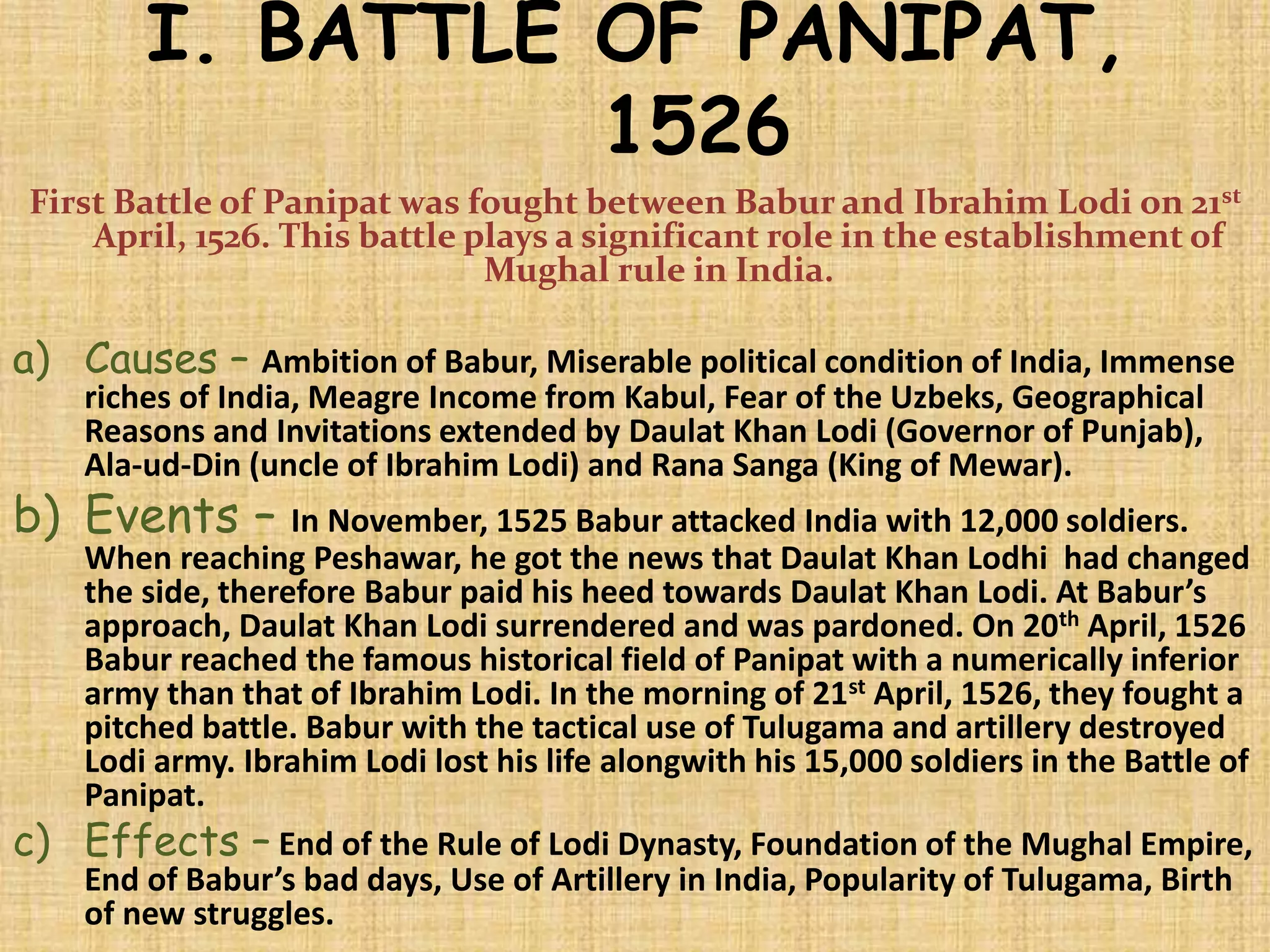 The Mughal Period | PPTX