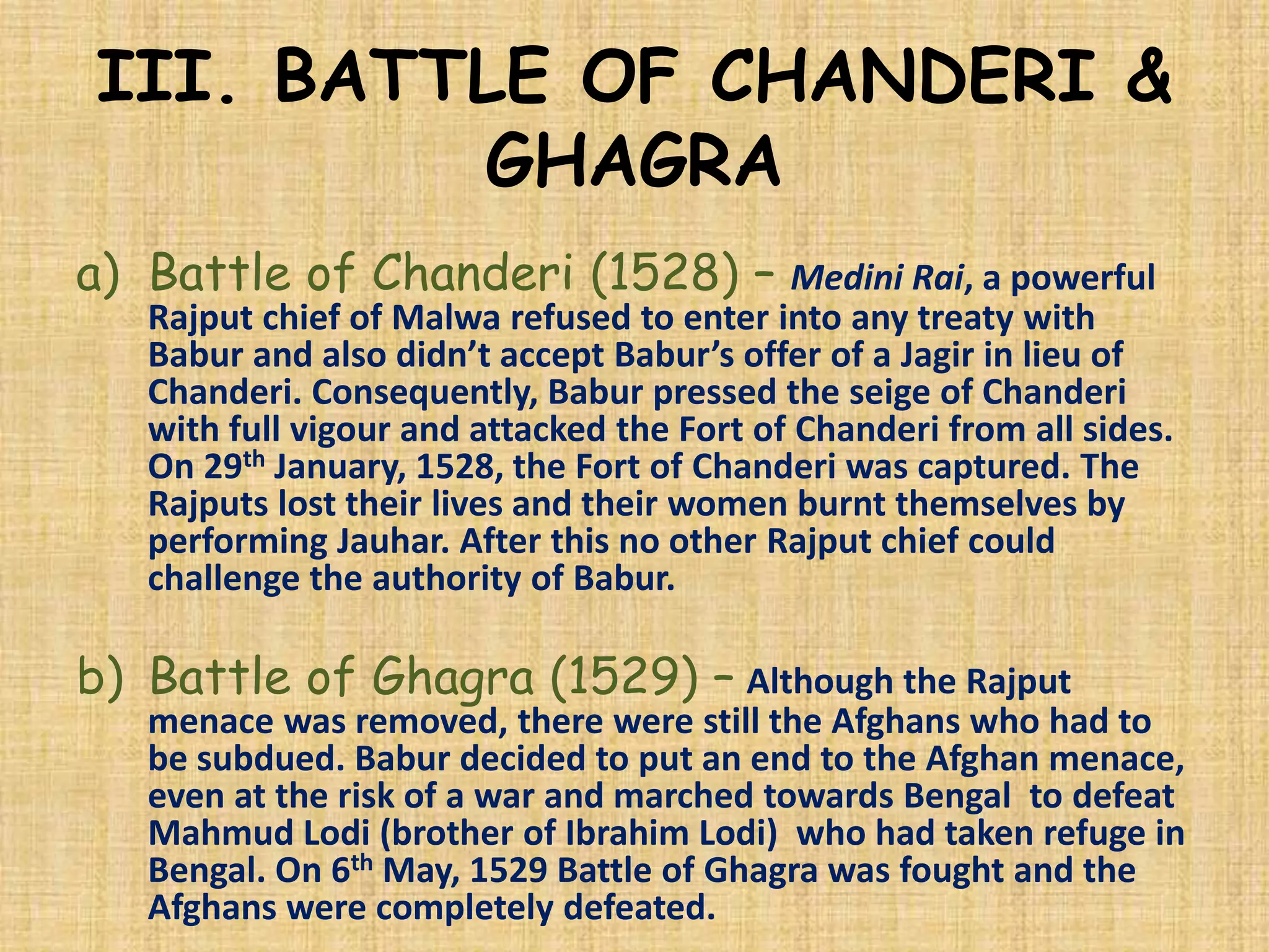 The Mughal Period | PPTX