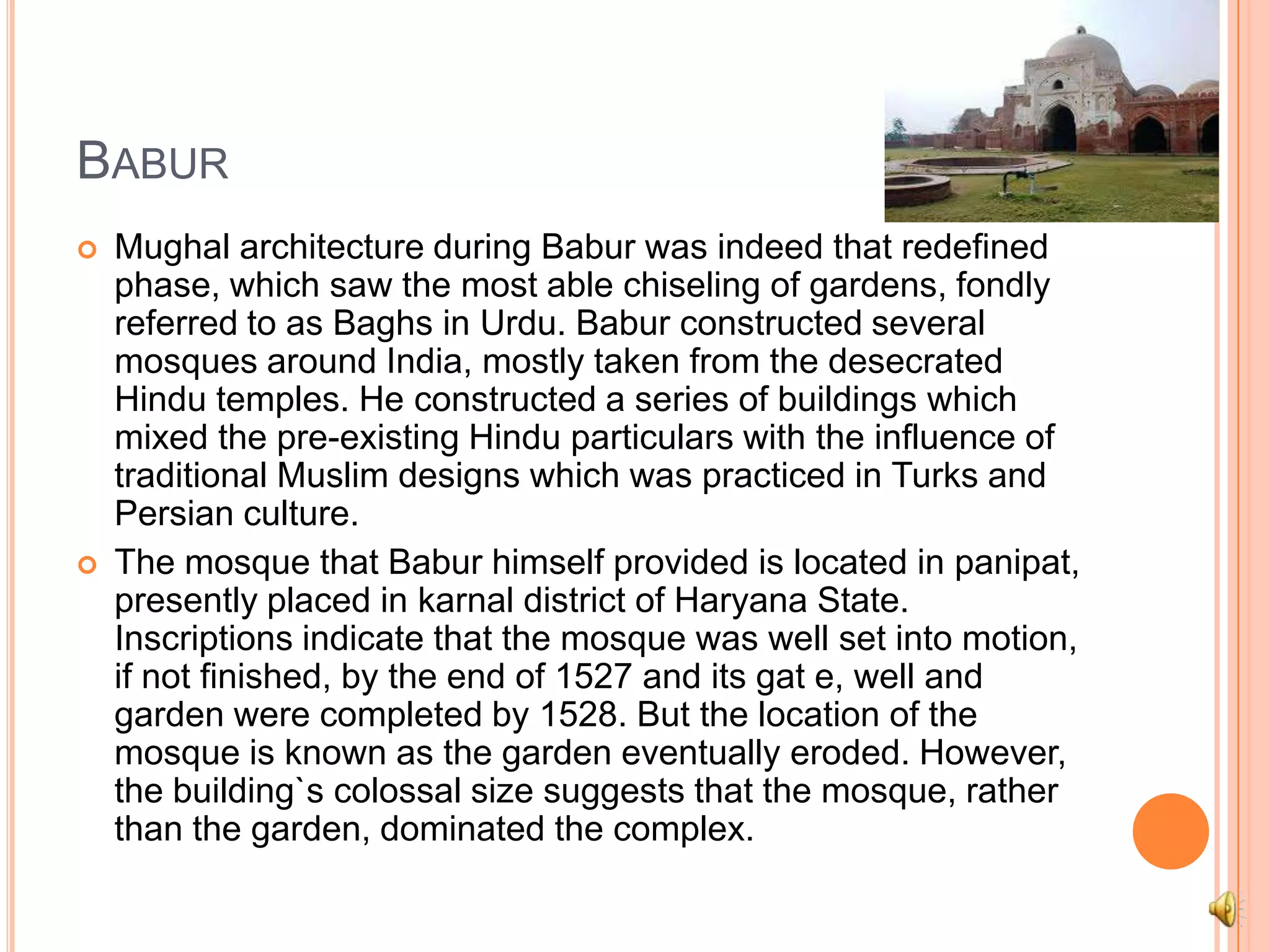 monumental architecture of Mughal empire | PPTX