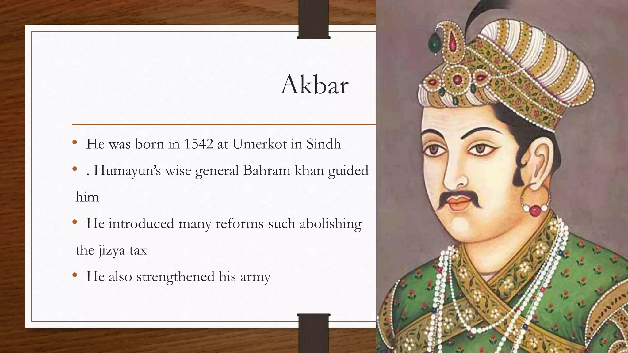 Mughals mughal kings-history-history of the subcontinent-o level | PPTX
