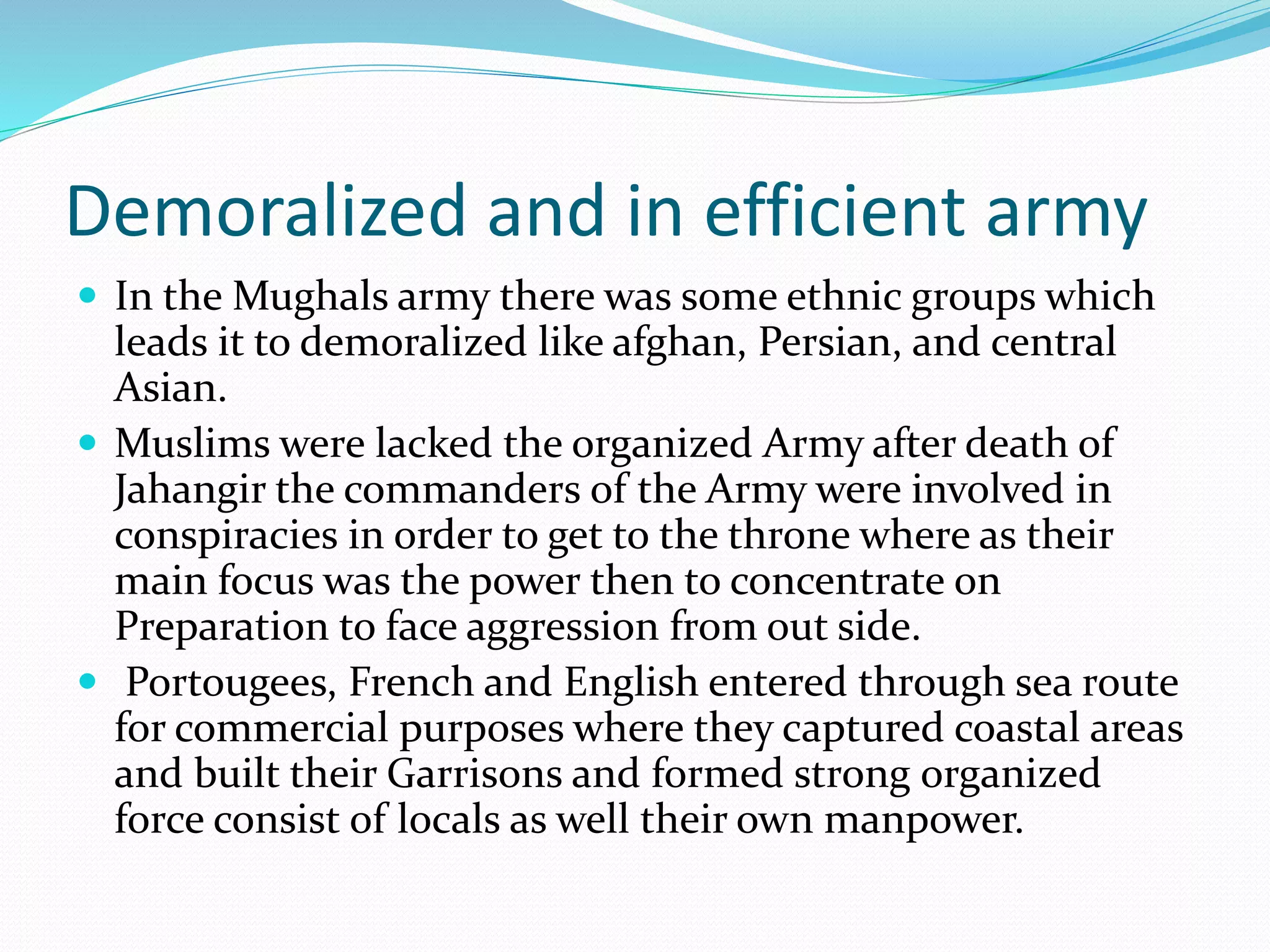 Decline of Mughals (1707-1857) -History of SubContinent | PPTX