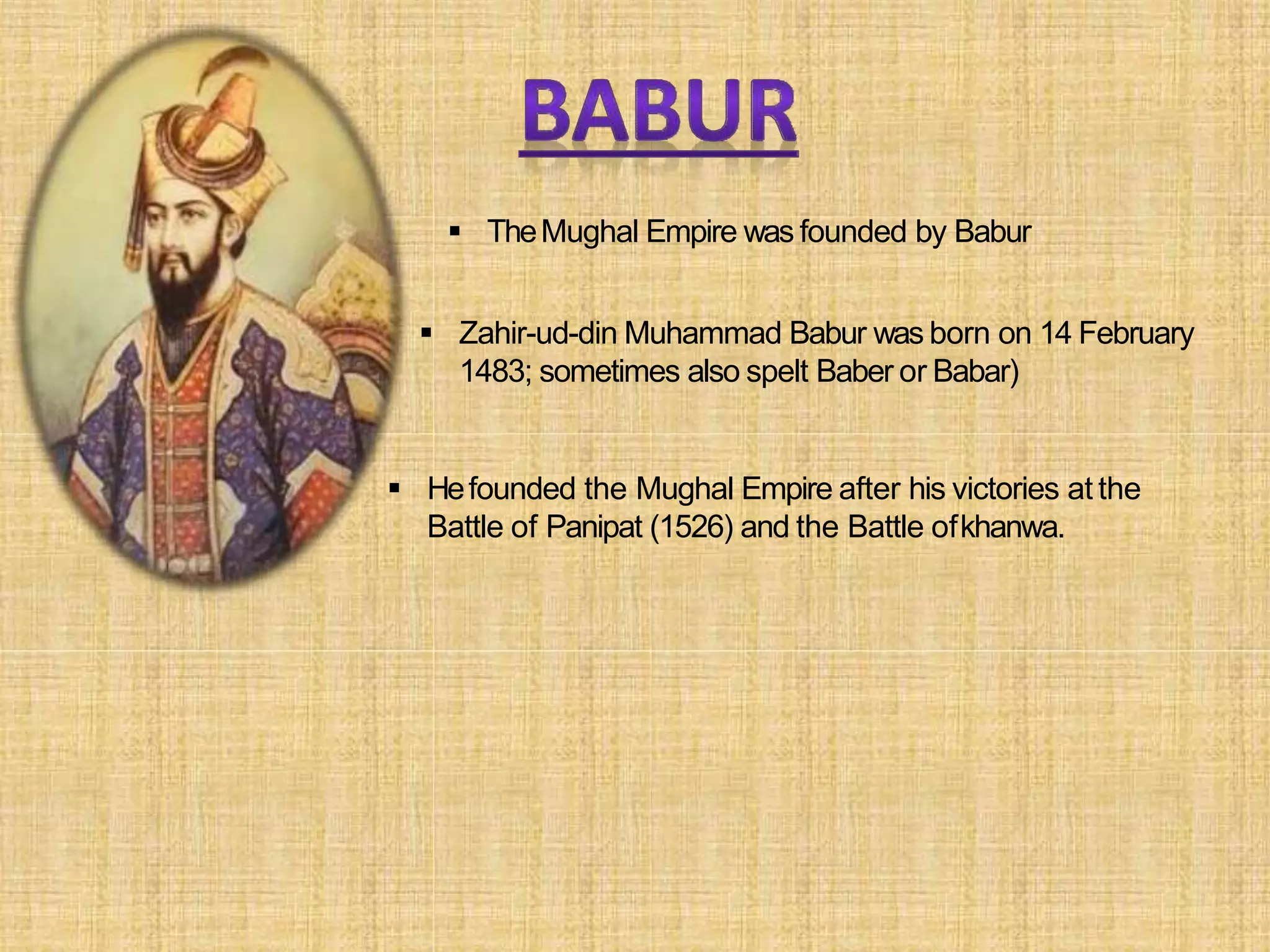 Rise of Mughal Empire (1625-1707)- History of SubContinent | PPTX