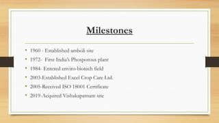 excel industries limited company analysis | PPT