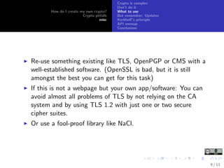 Crypto workshop part 3 - Don't do this yourself | PDF | Information and Network Security | Computing