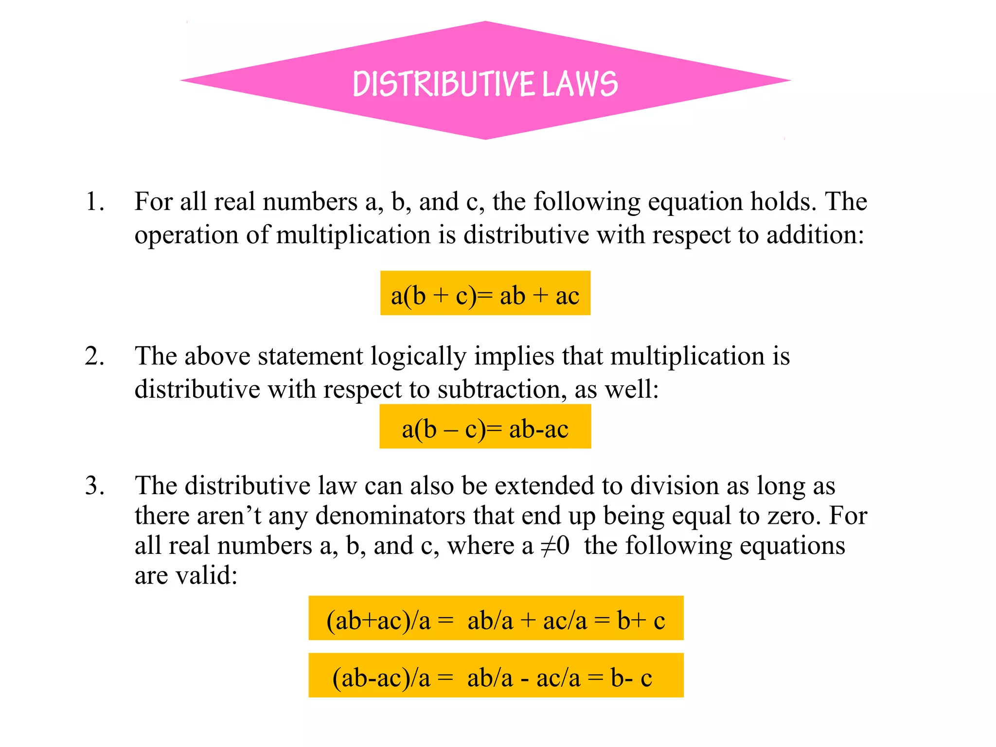 Distribution Law Mathematics | PPS | Chemistry | Science