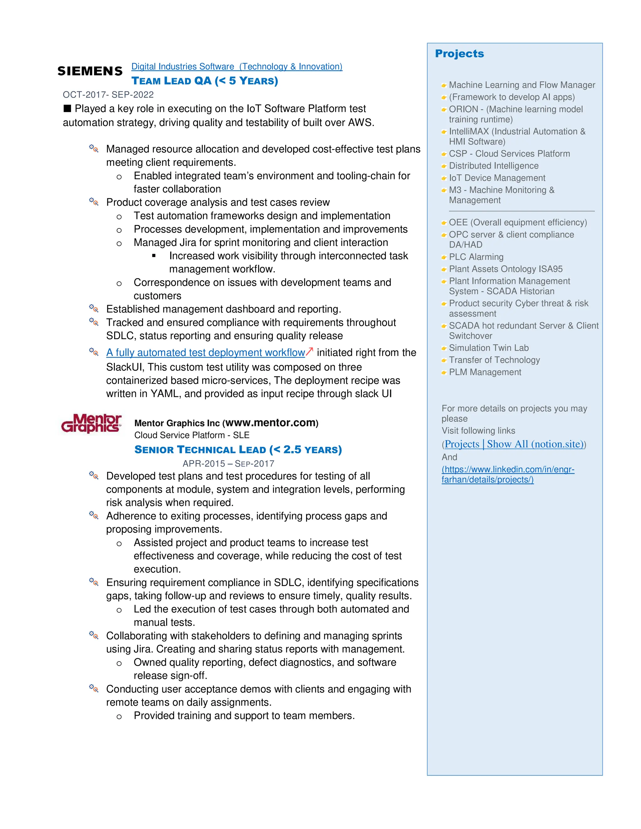 (Technologies) AI, Machine Learning, Predictive Analytics, IIOT, Cloud,Web-frameworks, Data ...