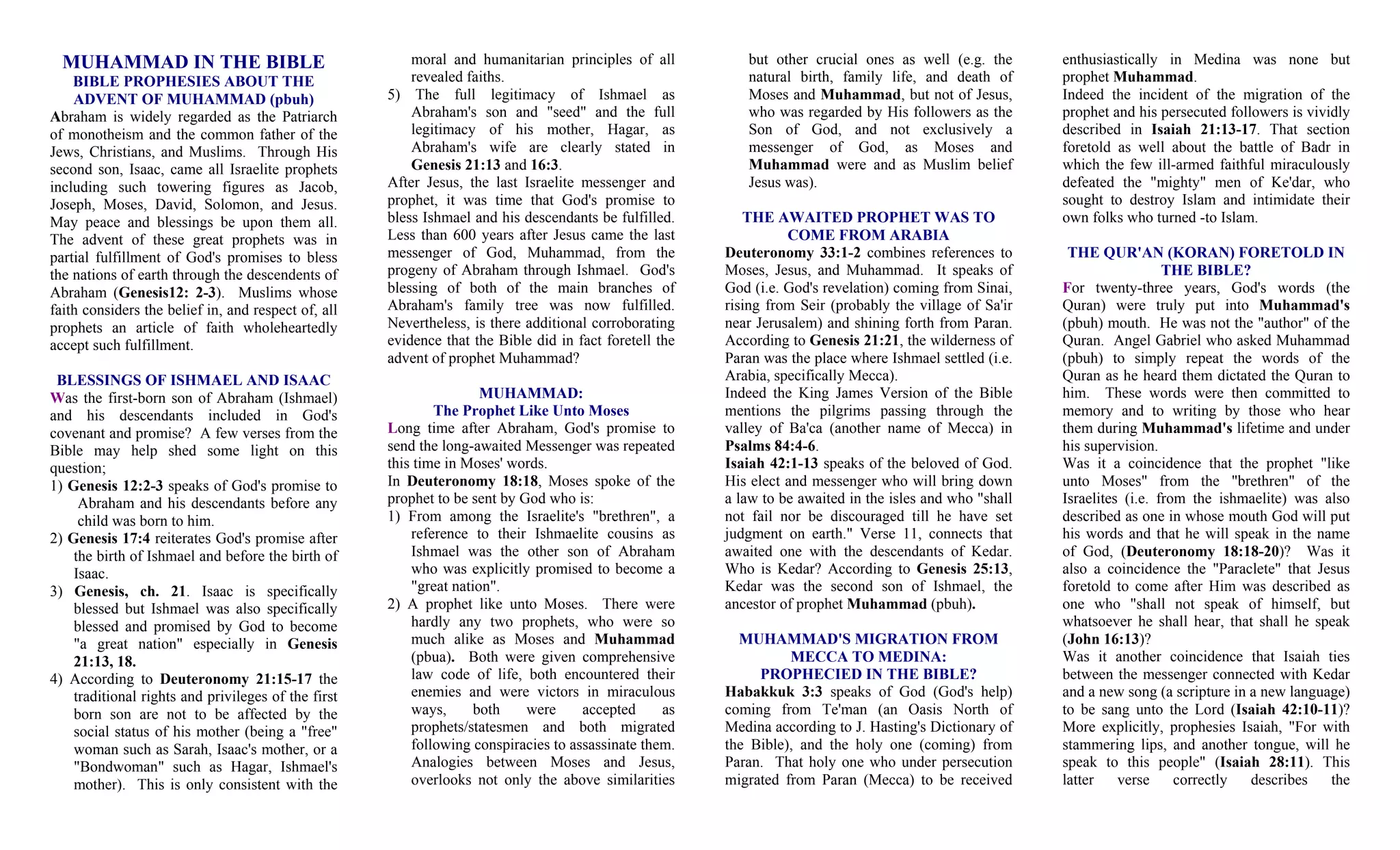 Muhammad In The Bible | PDF