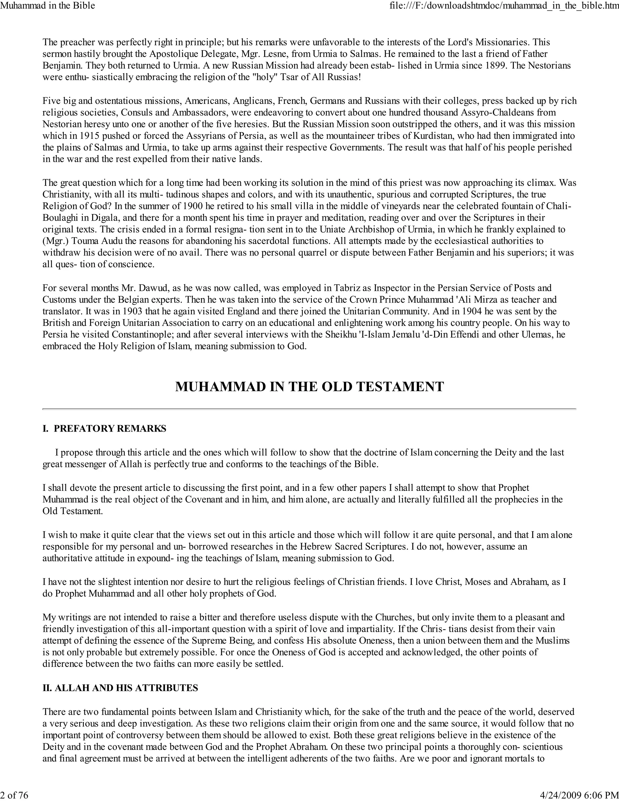 Muhammad in the Bible | PDF