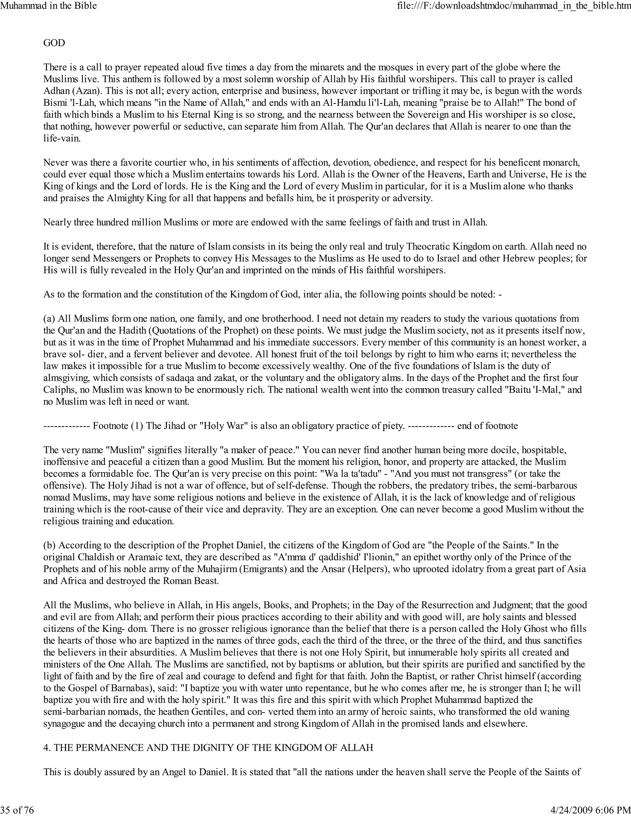 Muhammad in the Bible | PDF