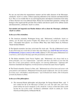 Muhammad (PBUH) The Finest Man Who Ever Lived | PDF