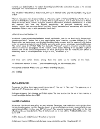 Muhammad the Greatest | PDF