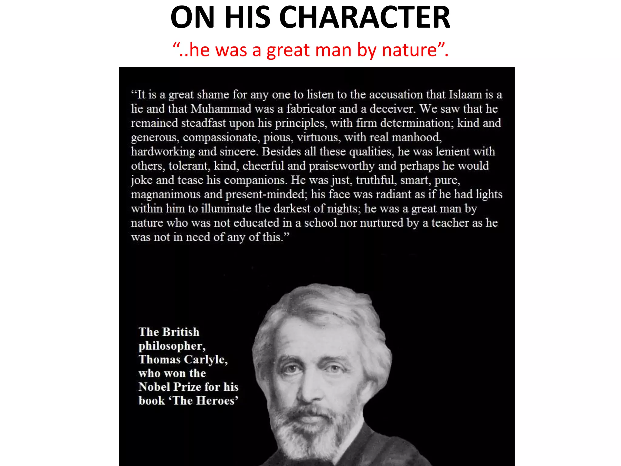 MUHAMMAD - THE LAST MESSENGER OF GOD - GREATEST MAN IN HISTORY | PPTX