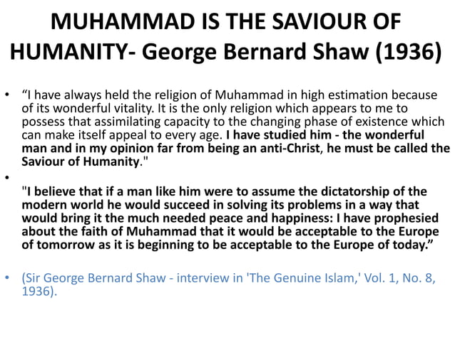 MUHAMMAD - THE LAST MESSENGER OF GOD - GREATEST MAN IN HISTORY | PPT