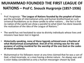 MUHAMMAD - THE LAST MESSENGER OF GOD - GREATEST MAN IN HISTORY | PPTX