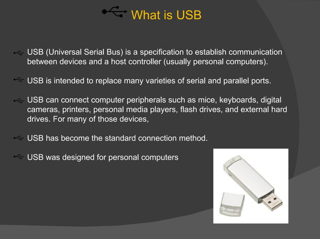 Muhammad Ahsan Rauf Presentation about USB | PPT