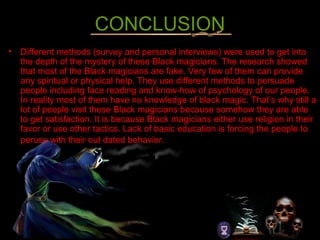 Black magic presentation | PPT