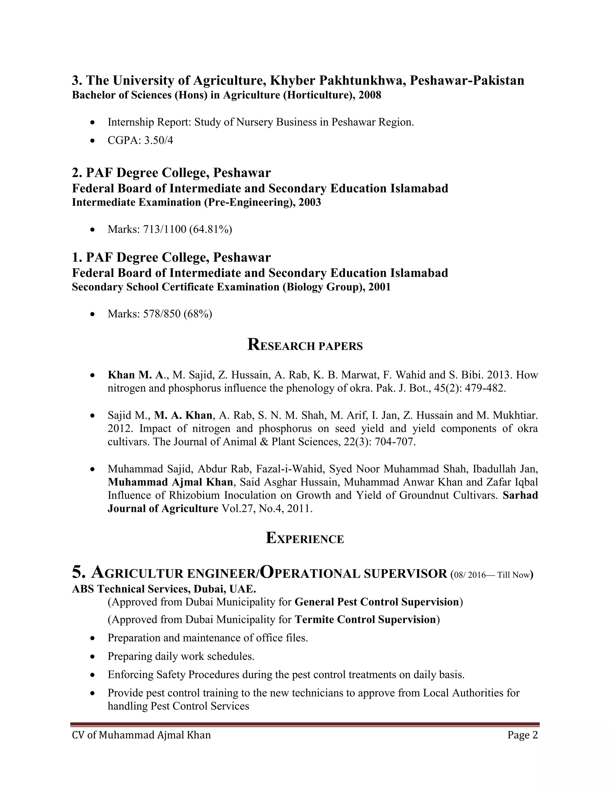 Muhammad Ajmal Khan | PDF