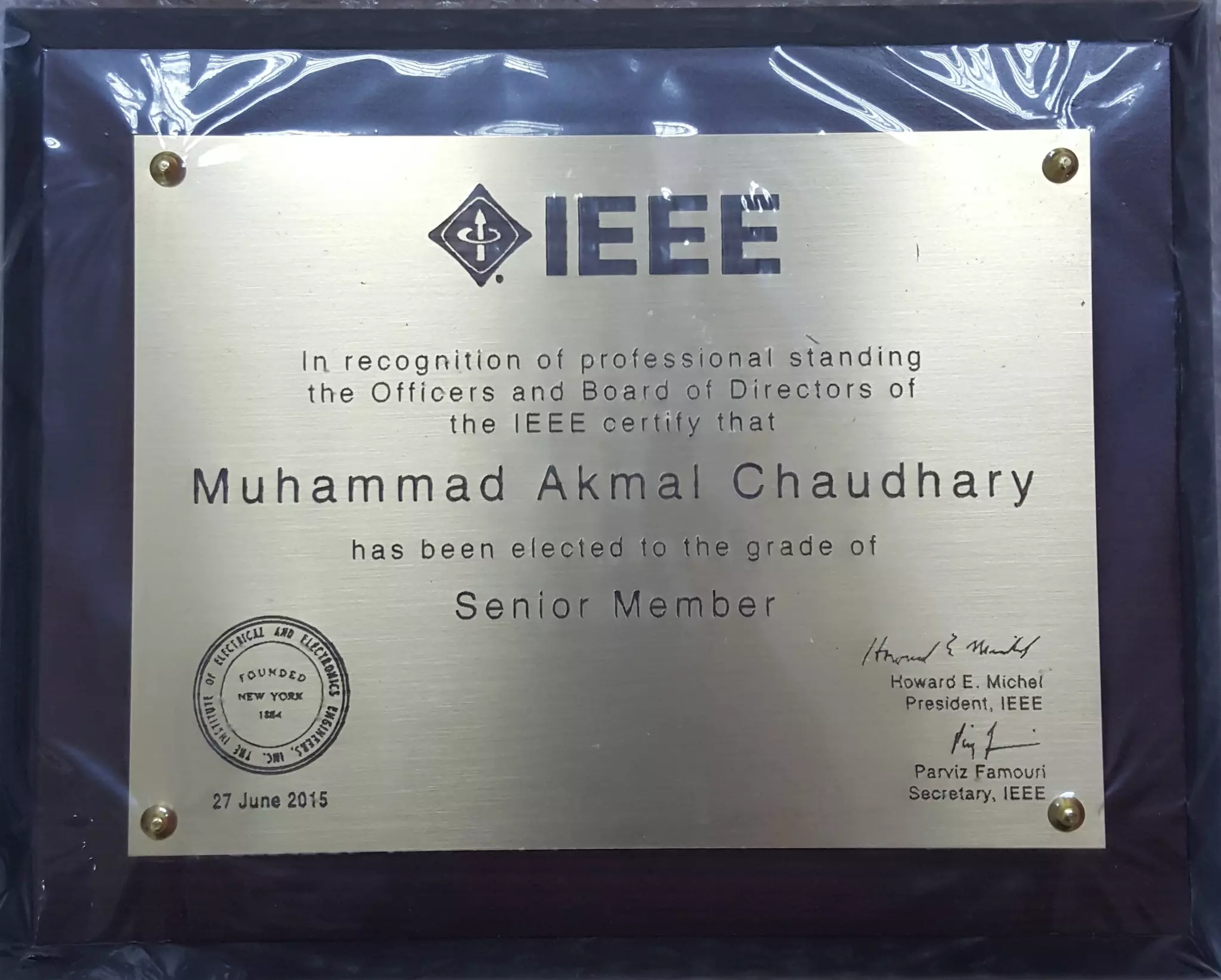 Muhammad Akmal Chaudhary - Senior Member IEEE | PDF