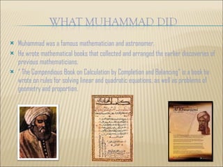 Muhammad al khwarizmi | PPT