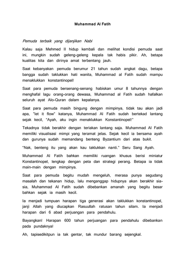 Muhammad al fatih 1453 | PDF
