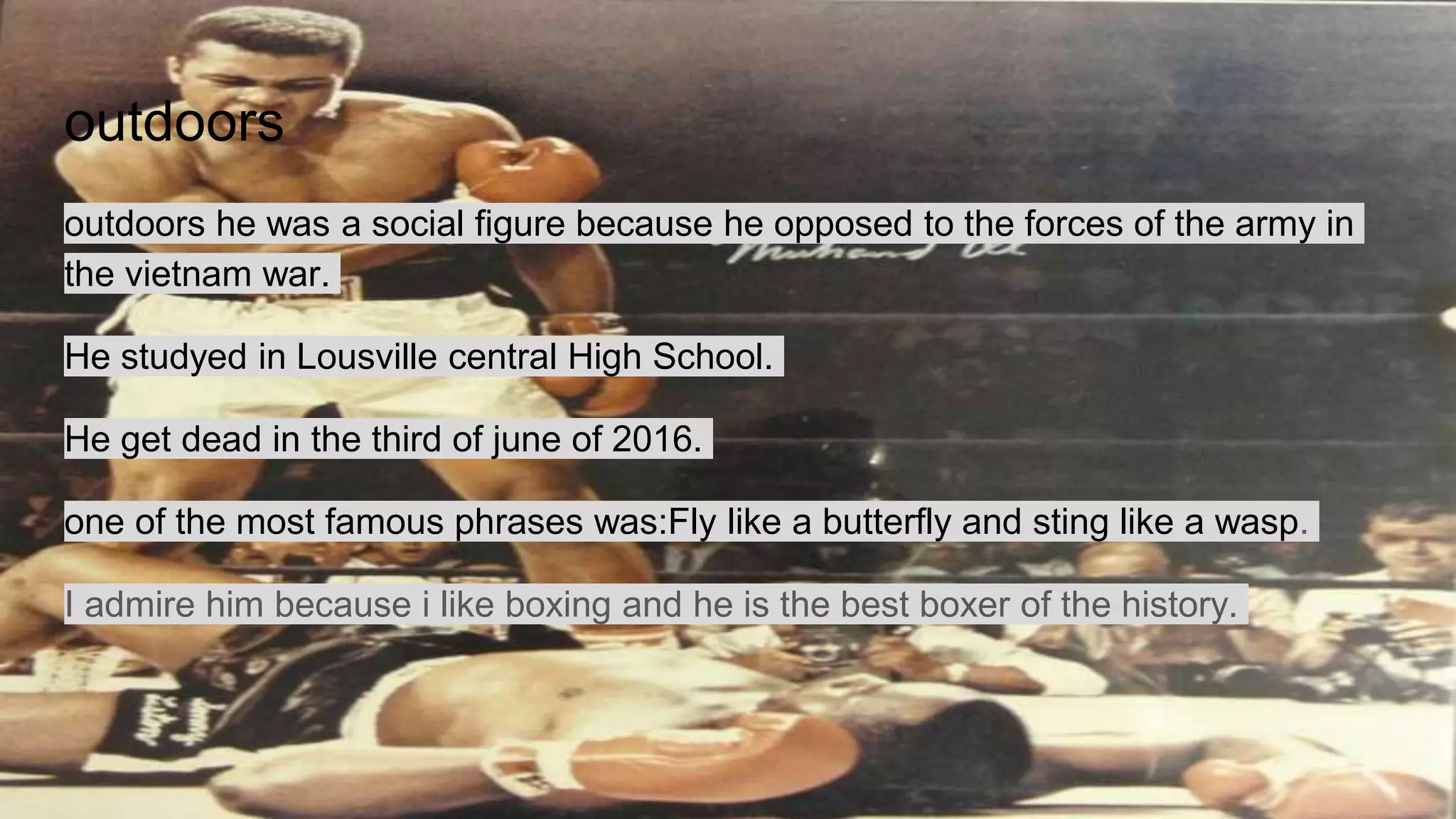 Muhammad ali | PPT