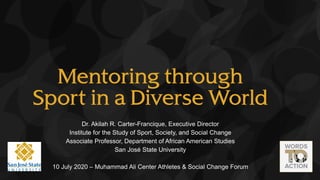 Mentoring through Sport in a Diverse World | PDF
