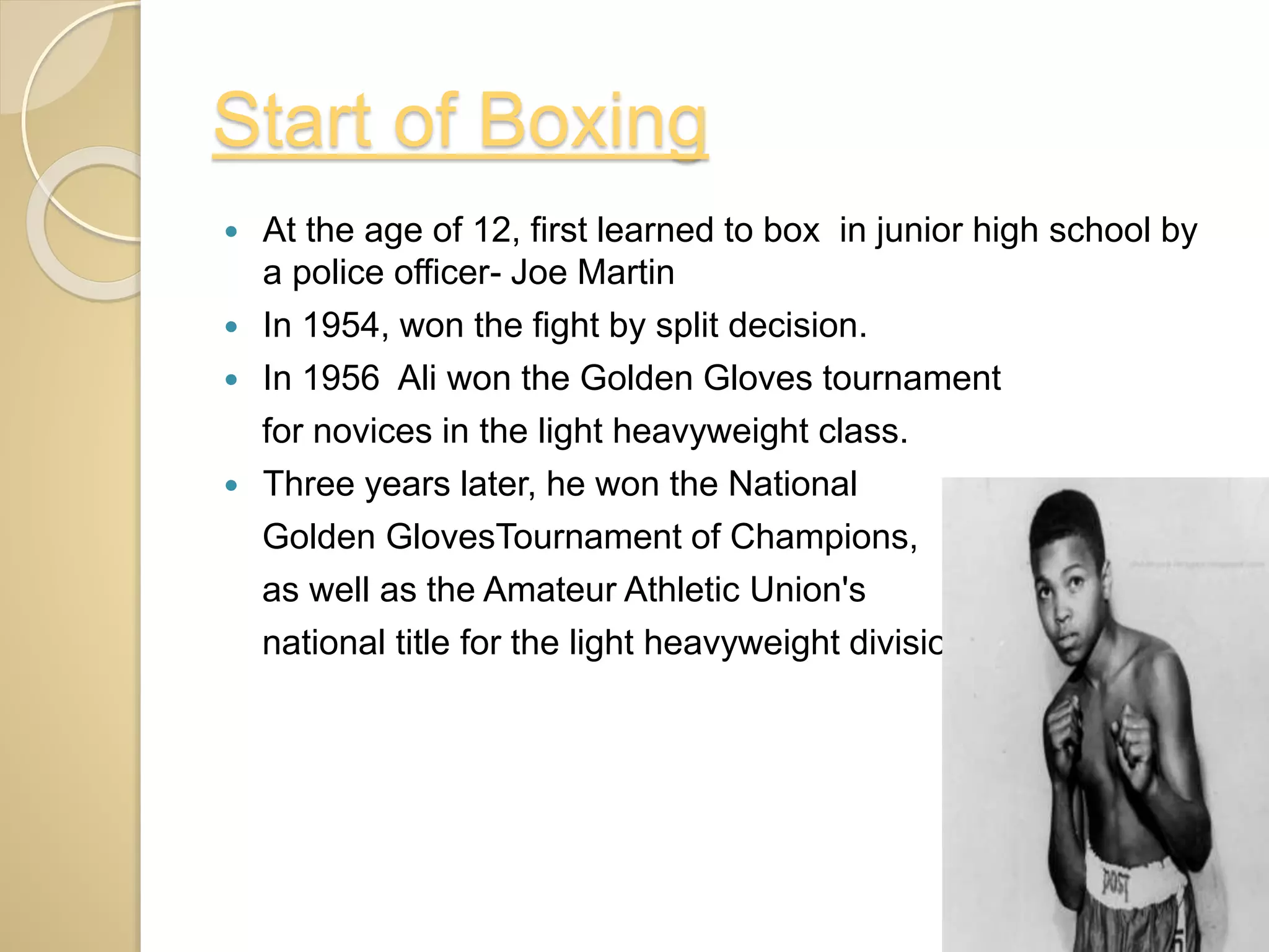 Muhammad ali presentation | PPTX