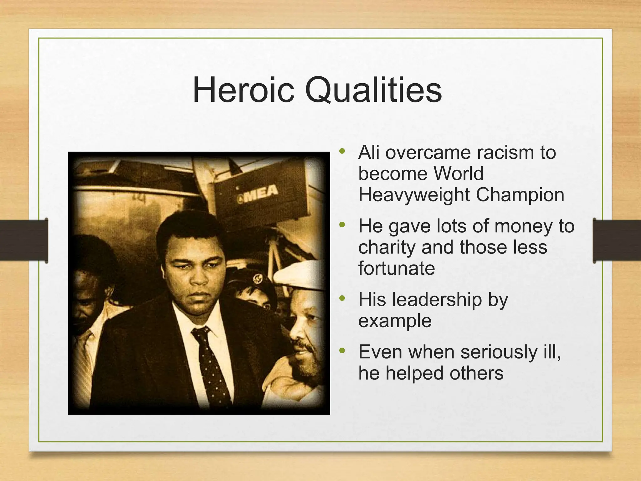 Muhammad Ali presentation -his life and times | PPT