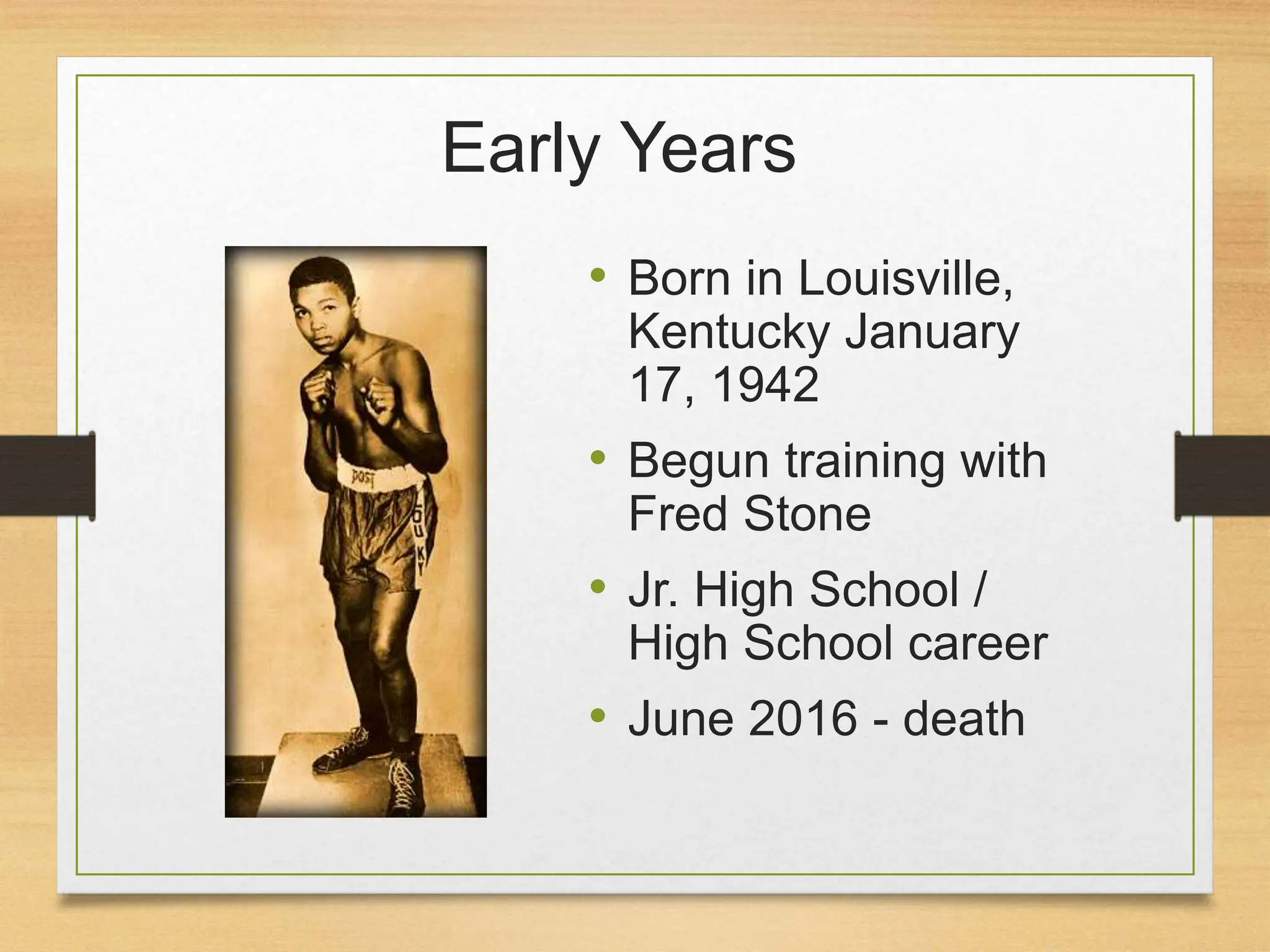 Muhammad Ali presentation -his life and times | PPT