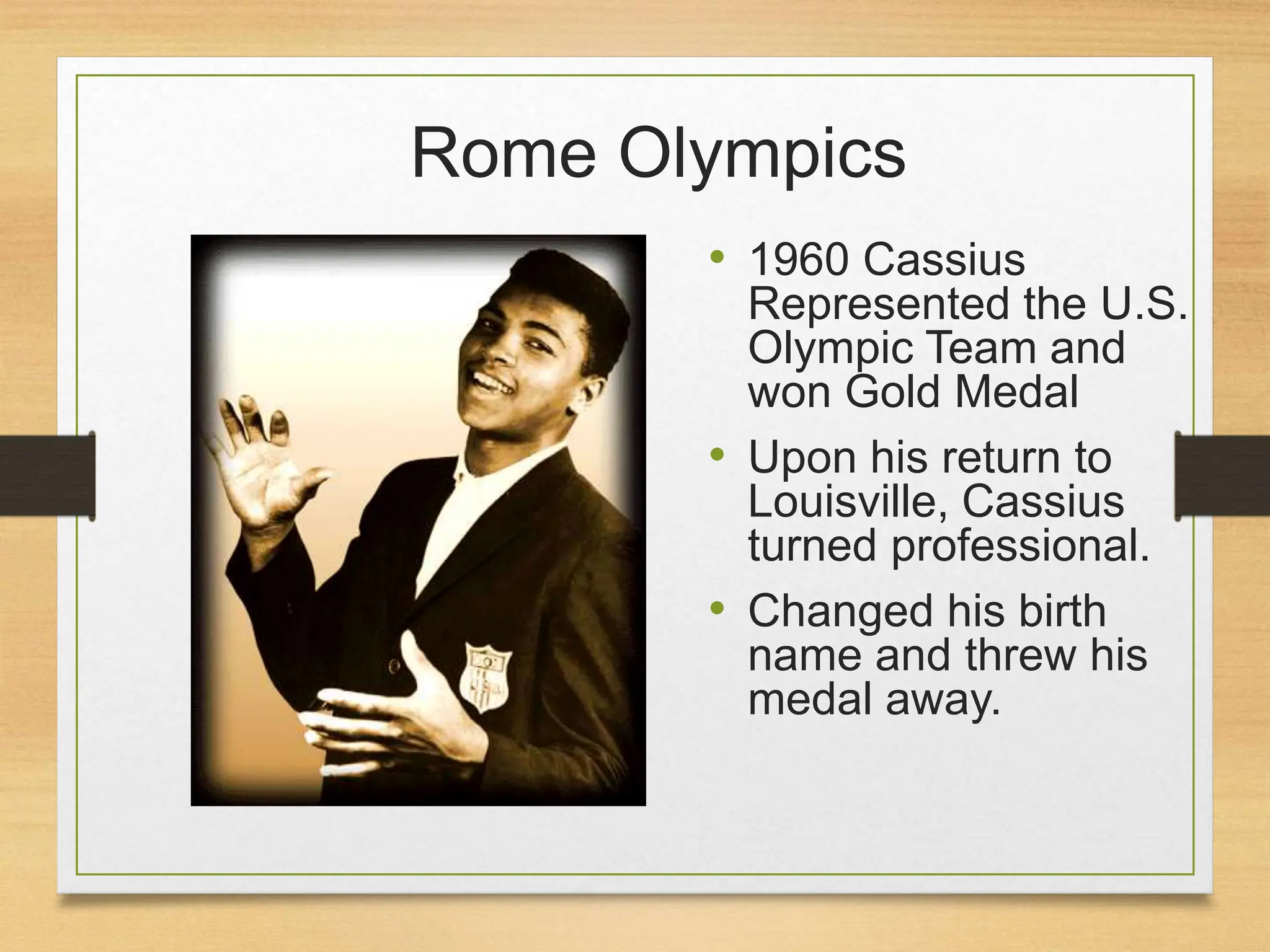 Muhammad Ali presentation -his life and times | PPT