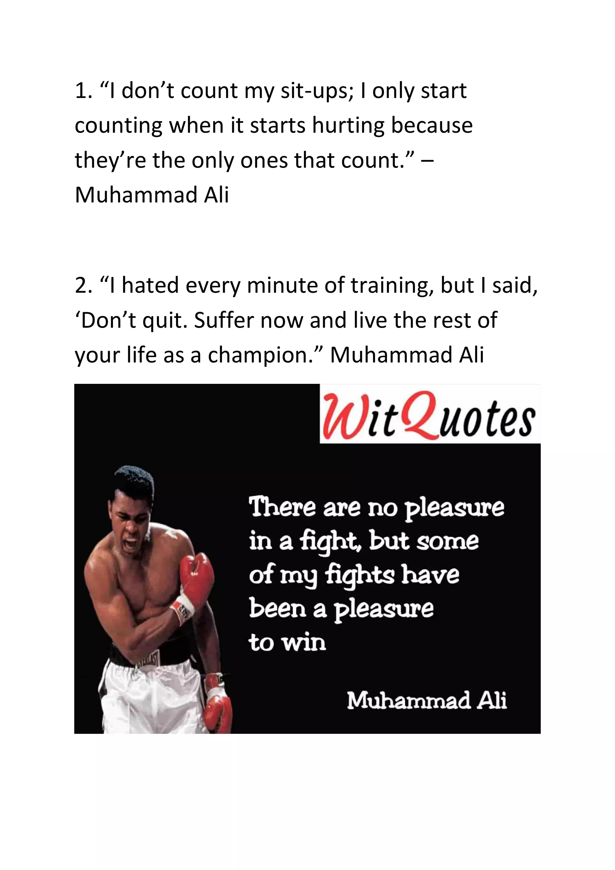 Muhammad ali quotes | PDF