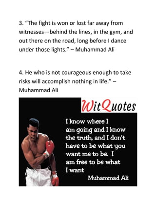 Muhammad ali quotes | PDF