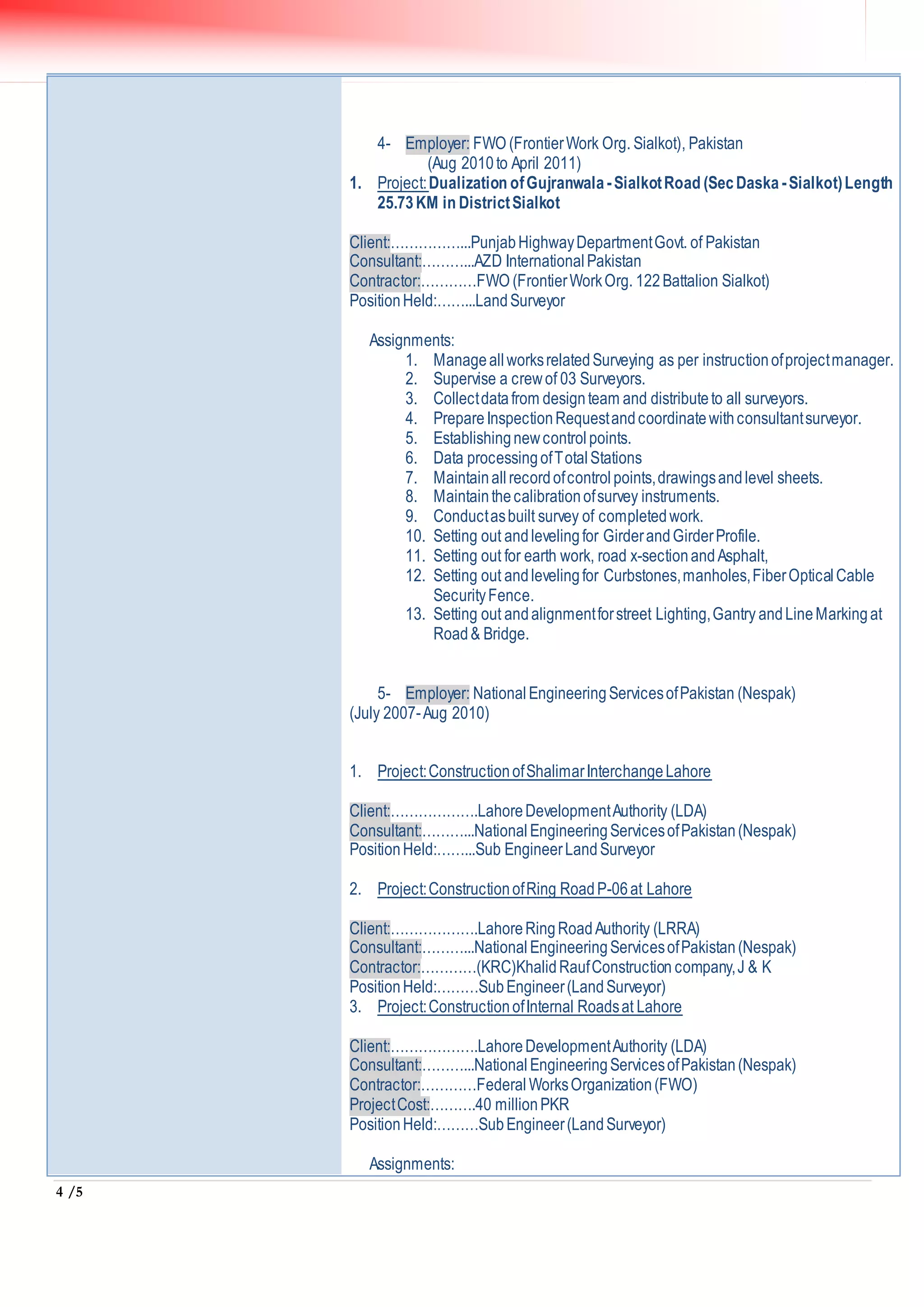 Muhammad ali resume | PDF
