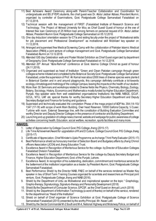 Muhammad attique khan shahid cv (2019 as per directions) | DOCX