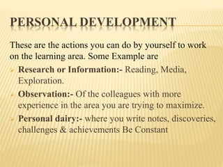 Personal Development Plan | PPTX