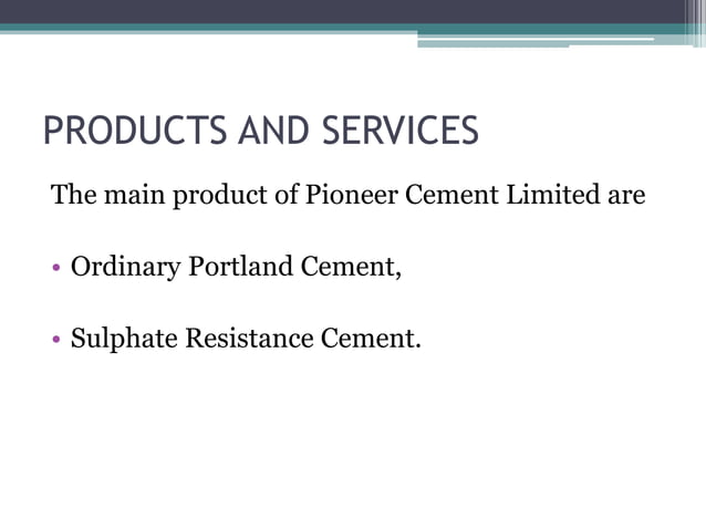 PIONEER CEMENT LIMITED -Muhammad Ayaz Iqbal | PPTX | Business ...