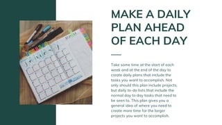 Developing A Productive Morning Routine | PPT