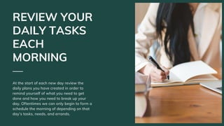 Developing A Productive Morning Routine | PPT