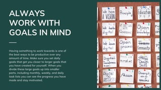 Developing A Productive Morning Routine | PPT