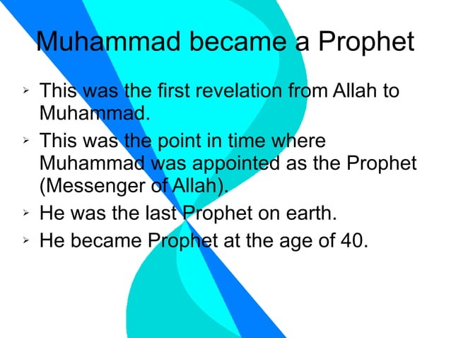 Muhammad became a prophet | PPT | Islam | Religion & Spirituality